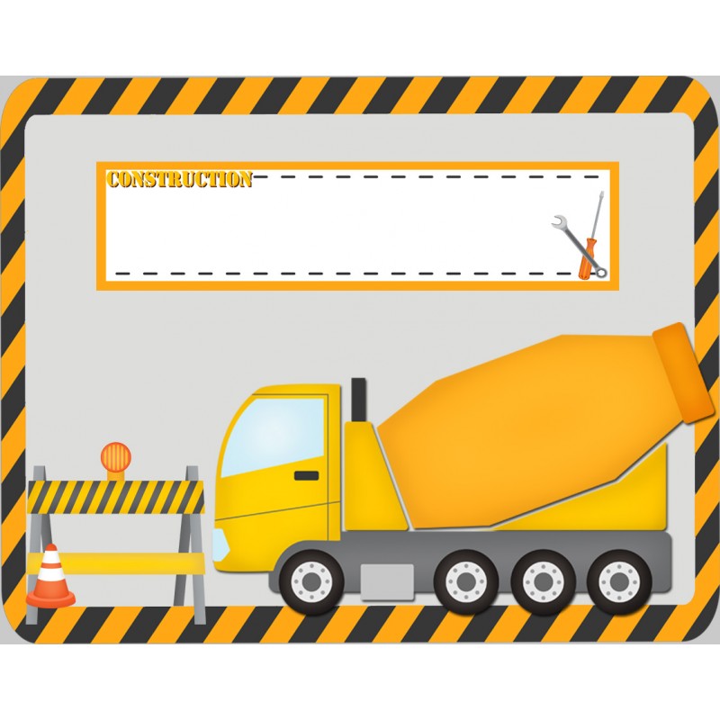 Festa di carta Ruspe Escavatore