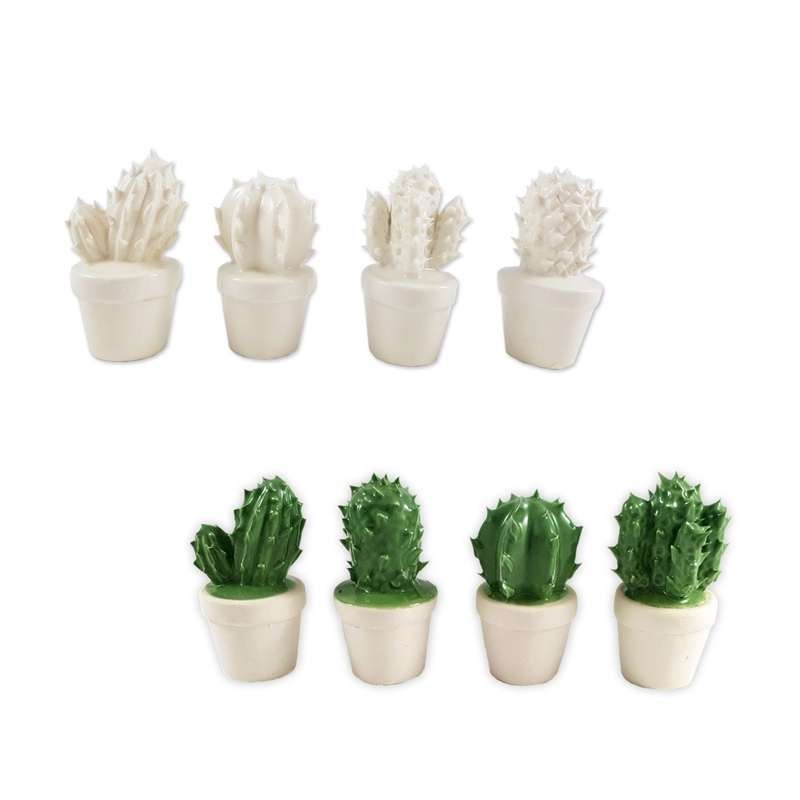 Piantine grasse in ceramica - bianche o verdi