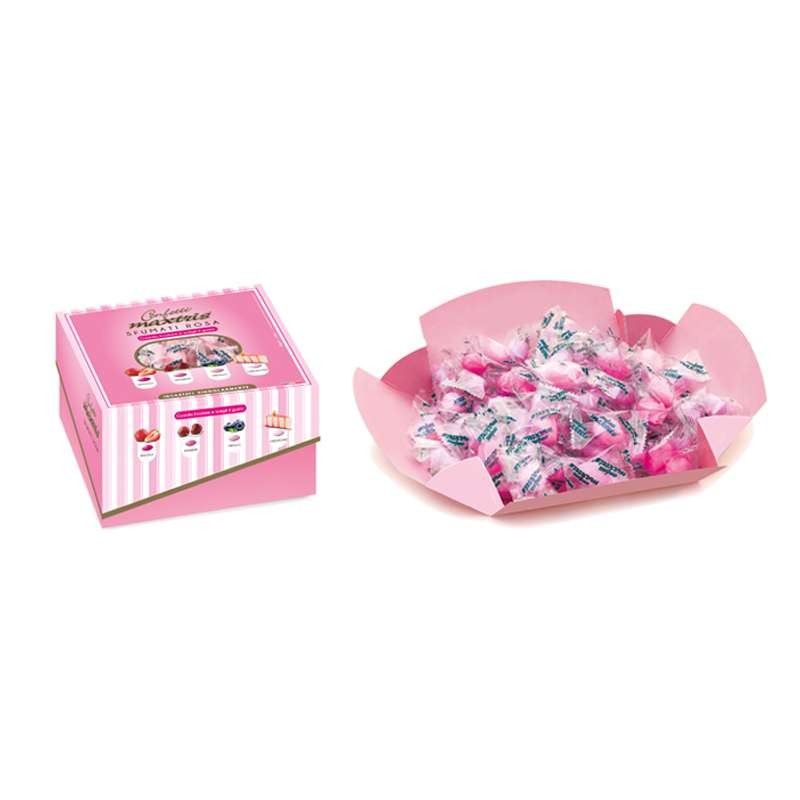 Confetti dolce arrivo sfumato rosa - 500 gr incartati singolarmente