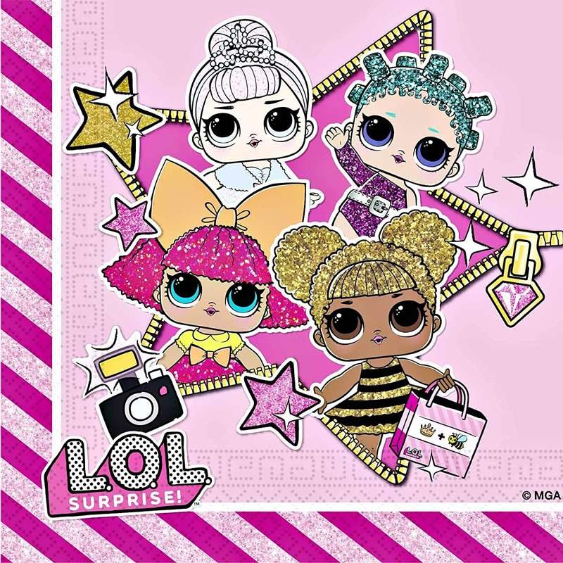 Kit n.16 LoL Surprise - set tavola bamboline Diva